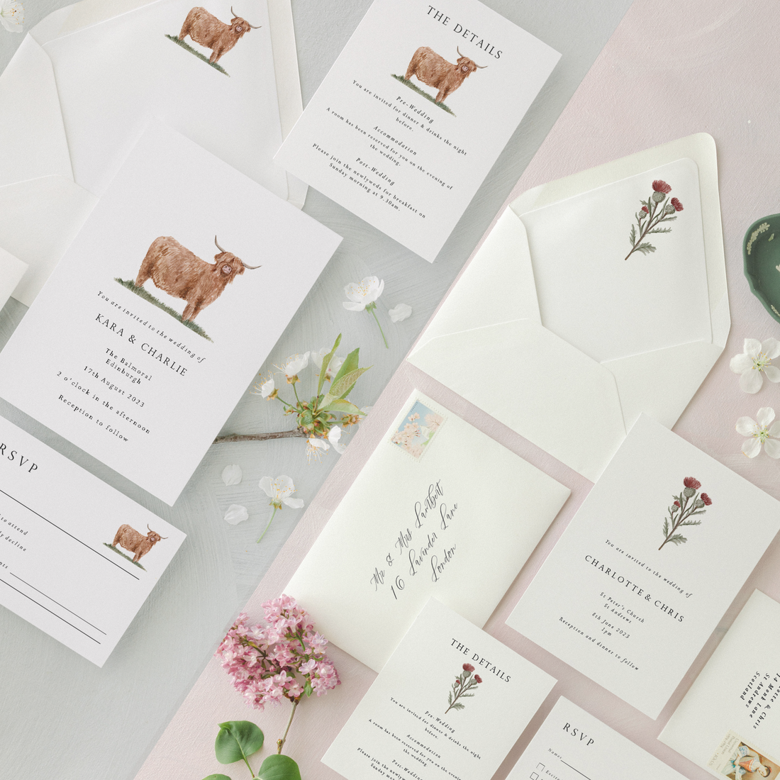 Wedding Invitation Sample Pack | HeatherLucyJ – Heatherlucyj