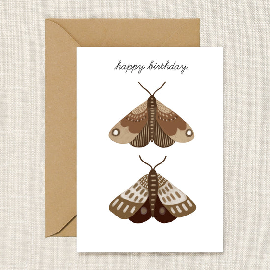 Happy Birthday Moth Card – Heatherlucyj